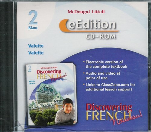 Discovering French Nouveau Blanc 2 eEdition CD ROM ISBN#0618725083 ...