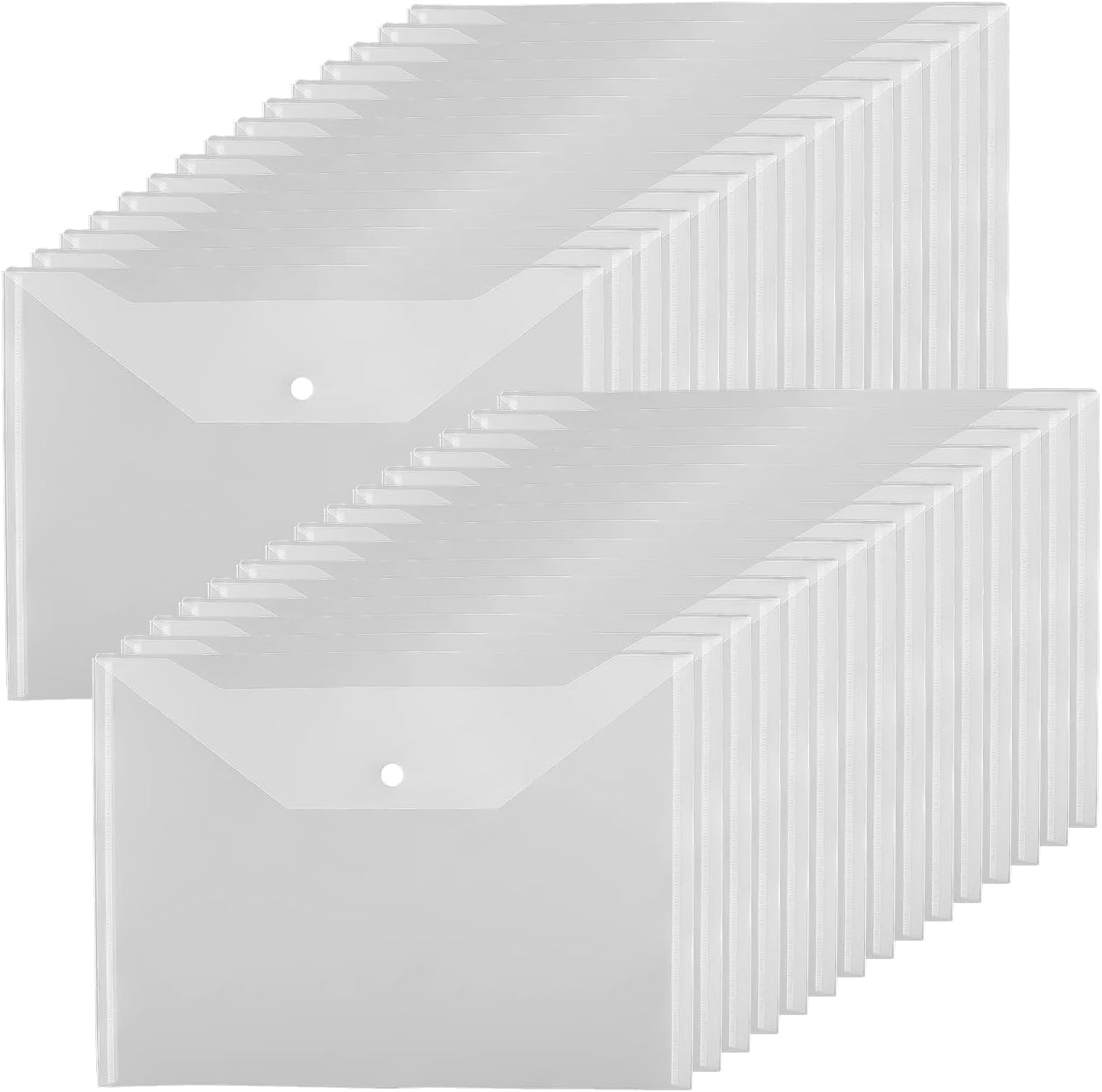 Amazon.com : EOOUT 12pcs Plastic Envelopes, Clear Folders, Expandable ...