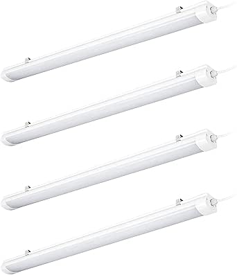 Hyperikon Vapor Proof LED Fixture 4 Foot, 70W Commercial Garage Lights ...