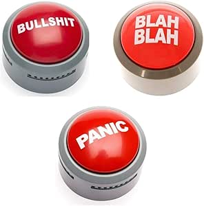 Joke Buttons Bullshit Blah Blah And Panic Bundle | Funny Gadgets For ...