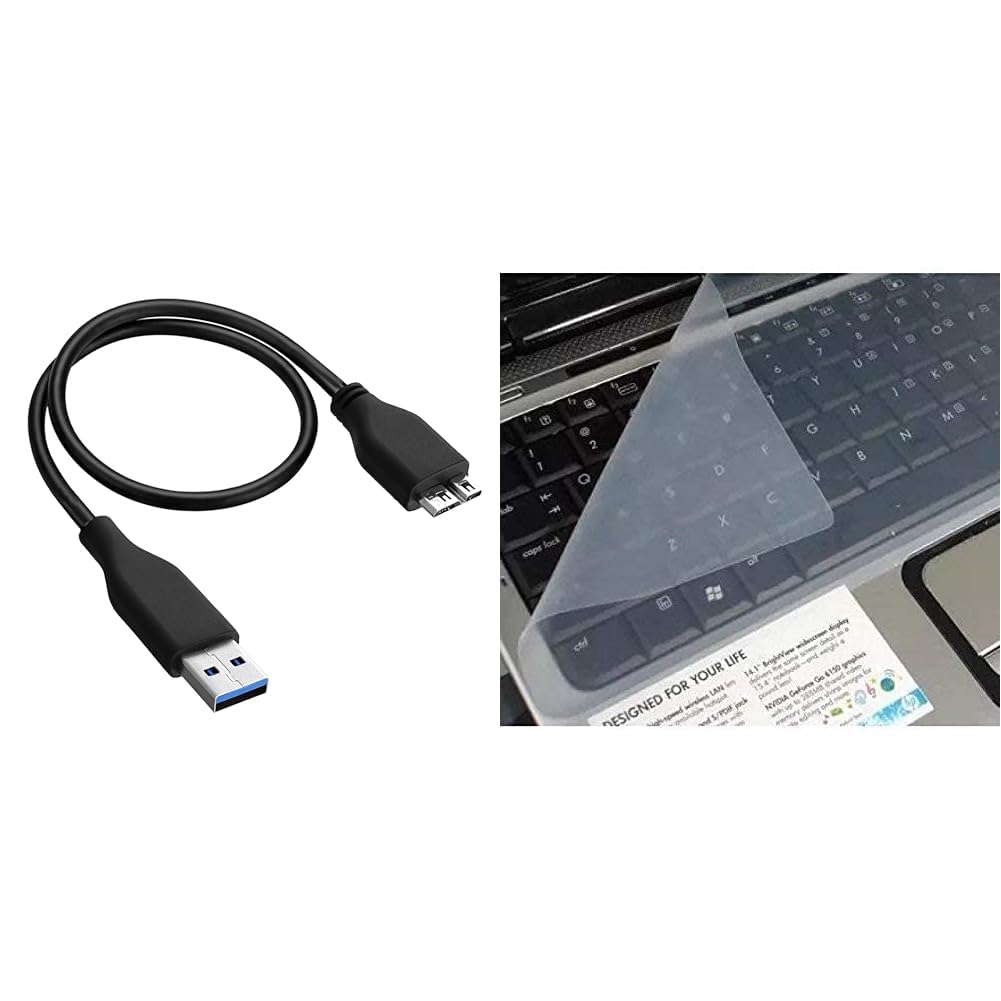 Lapster USB 3.0 A to Micro B SuperSpeed for hard disk cable - short ...