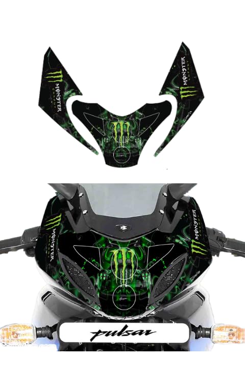 Pulsar 220 Headlight Decal and Sticker by Grayfixx : Amazon.in: Car ...