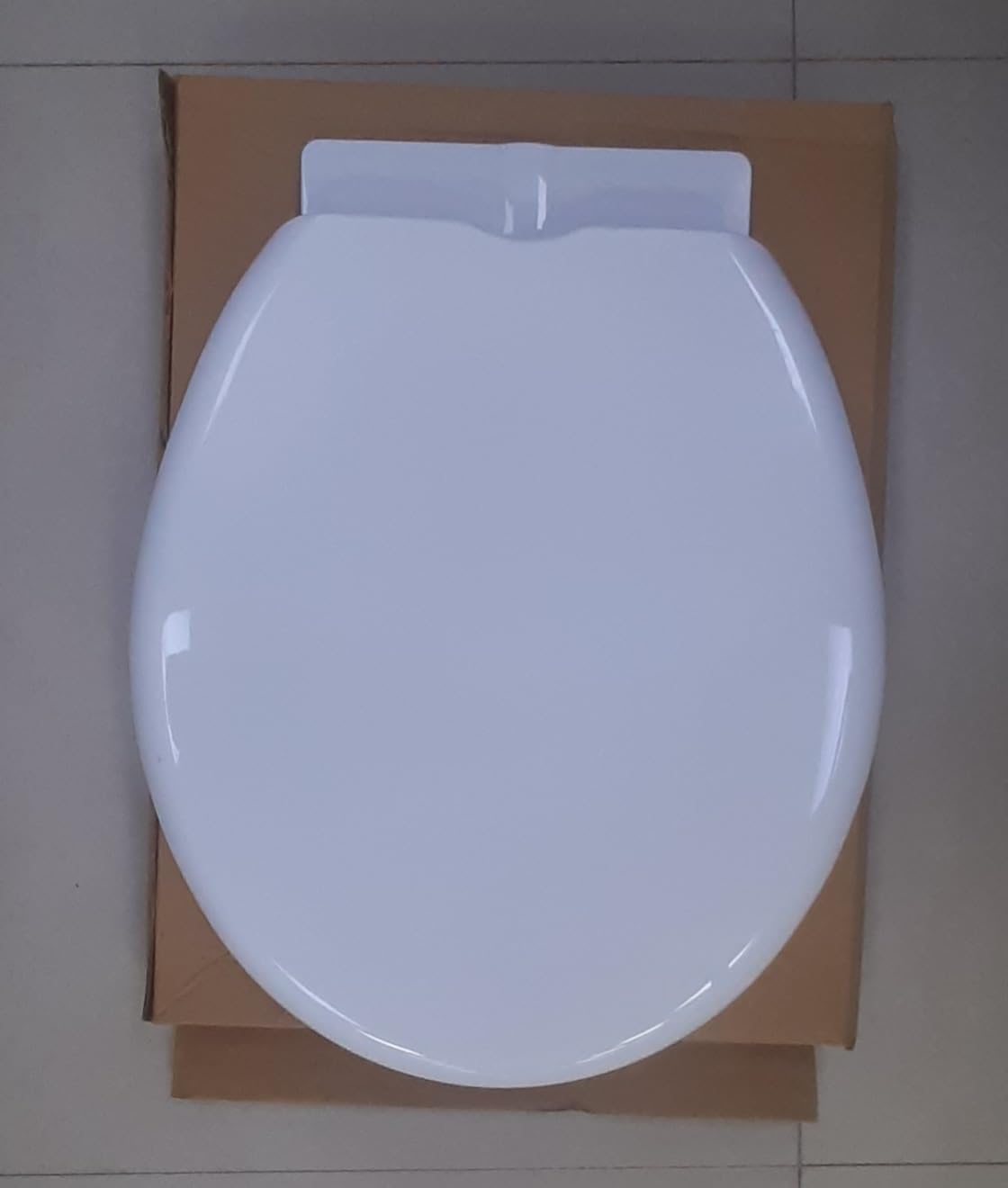 Commode Seat Cover Plastic white Standard size Toilet seat cover for ...