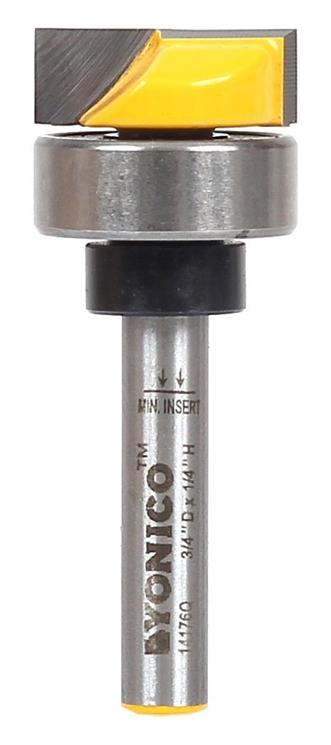 YONICO Router Bits Pattern Bit Flush Trim 3/4-Inch Diameter 1/4-Inch ...