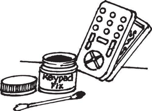 Keypad Fix Clean and Restore Conductivity to The Carbon on The Keys and ...