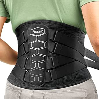 FREETOO Back Support Belt for Lower Back Pain Relief, Medical Grade ...