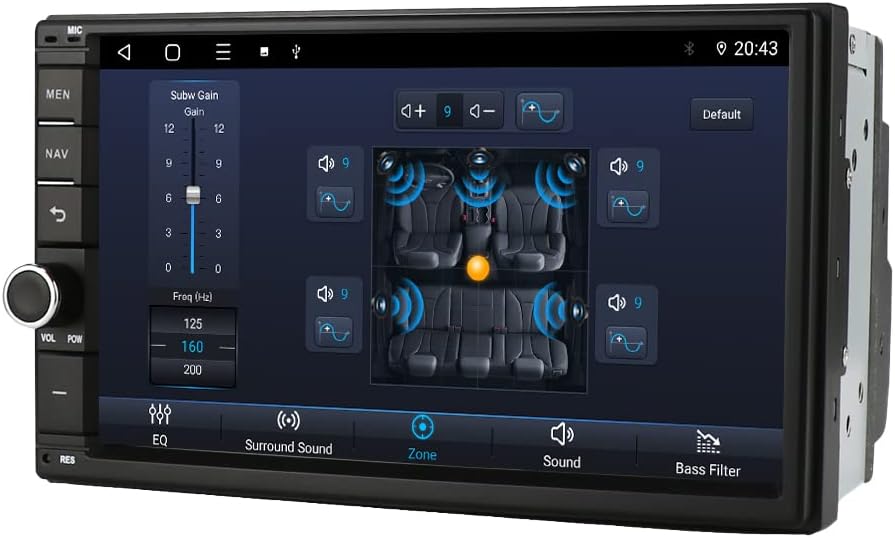Hizpo 2Din Android 10 Universal Car Ady 7 pollici multimediali con ...