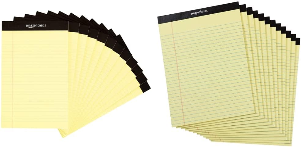 Amazon.com : Amazon Basics Narrow Ruled 5 x 8-Inch Lined Writing Note ...