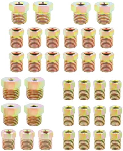Amazon.com: 35PCS Brake Line Fittings Assortment,Brake Line Kit for 1/4 ...