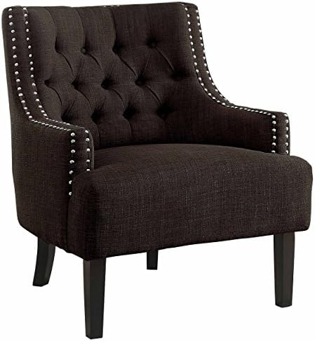Amazon.com: Homelegance Alfio Arm Chair with Pull-Out Ottoman, Two-Tone ...