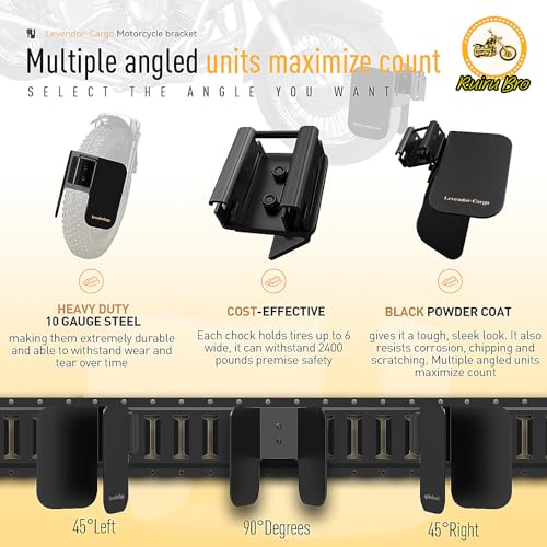 Snapklik.com : Ruiru Bro 2 Pack E Track Motorcycle Chock,E Track Wheel ...