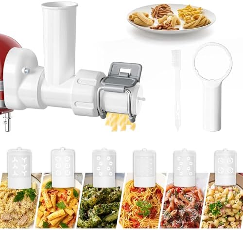 Amazon.com: KitchenAid 5KSMPEXTA Gourmet Pasta Press with Six Plates ...