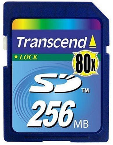 TS256MSD80 - Transcend 256MB Secure Digital Ultimate High Speed Card ...