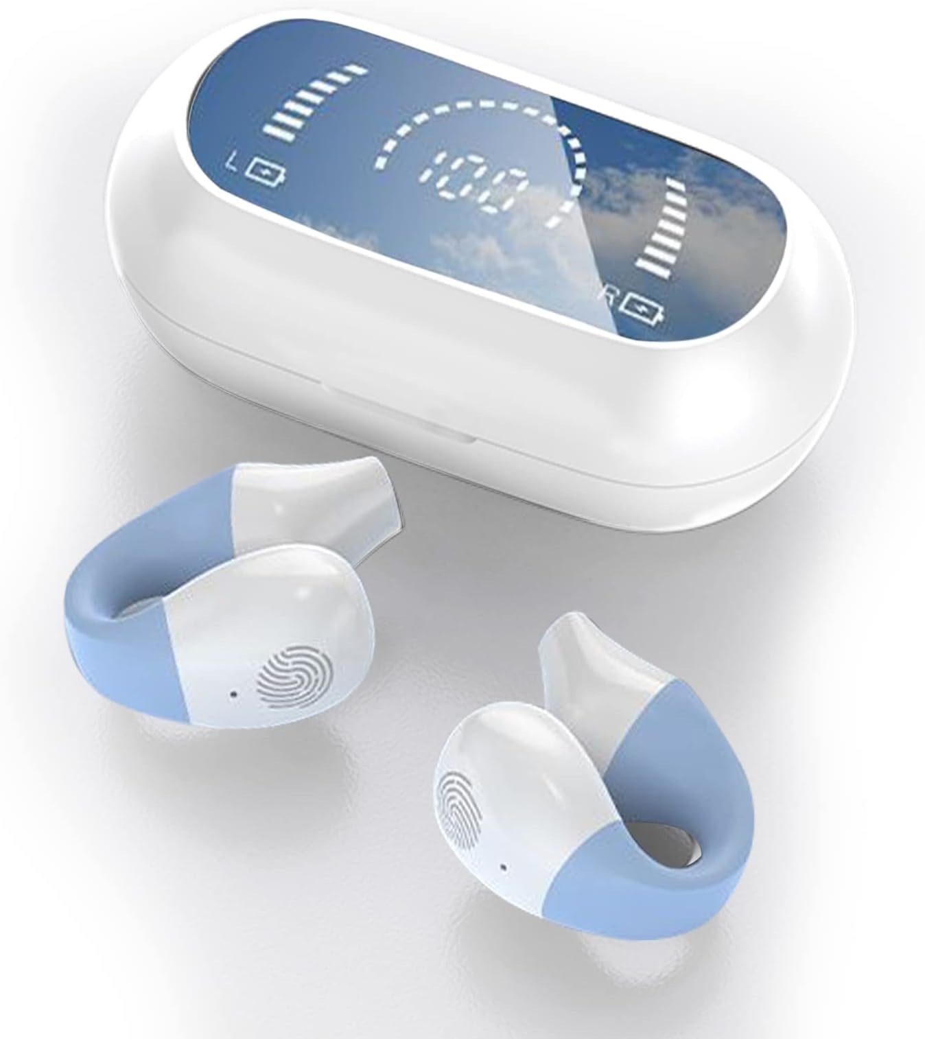 Amazon.com: Wireless Ear Clip Bone Conduction Headphones Bluetooth ...