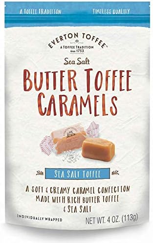 Amazon.com : Everton Toffee Butter Toffee Caramels, Original Sea Salt ...