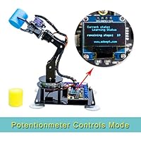 Amazon.com: Adeept 5-DOF Robot Arm Kit 5Axis Robotic Compatible with ...
