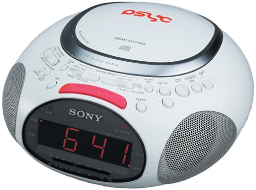 Sony ICF-CD832PS Psyc CD/AM/FM Stereo Clock Radio (White) : Amazon.in ...