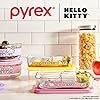 Amazon.com: Pyrex Hello Kitty 3-Cup Glass Food Storage Container, Non ...
