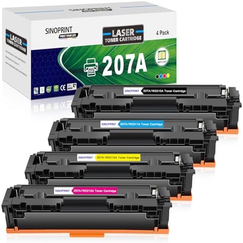 SINOPRINT With Chip 207A Toner Cartridge Compatible for HP 207A 207X ...