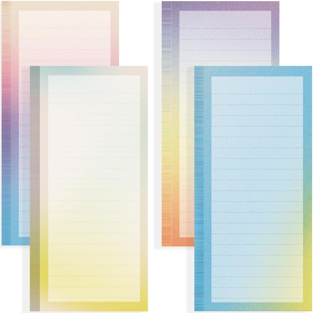 Amazon.com : Henzavk 4 Pack Magnetic Notepads for Refrigerator, Full ...