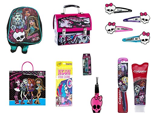 Amazon.com: Monster High Mini Backpack Toothbrush Fun Gift Set (Aqua ...
