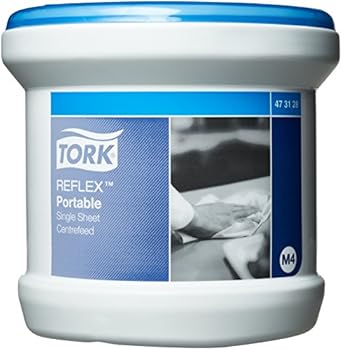 Tork Reflex Portable Dispenser and Roll Starter Pack 473188,Blue,White ...