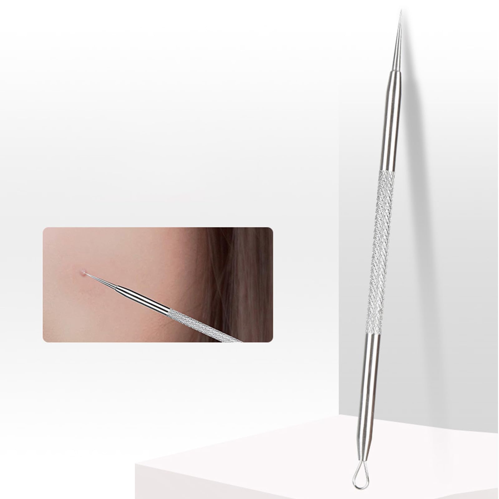 Stainless Steel Lancet Needle Acne Blackhead Remover Pimple Extractor ...