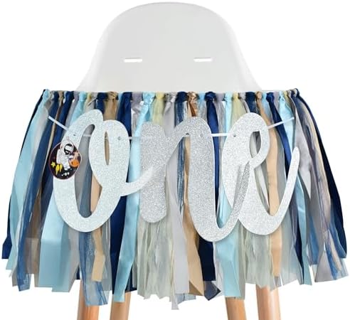 Amazon.com: BEISHIDA 1st Birthday High Chair Banner One Year Birthday ...