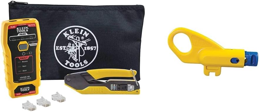 Klein Tools Ethernet Cable Tester, Crimper and Stripper Kit - Amazon.com