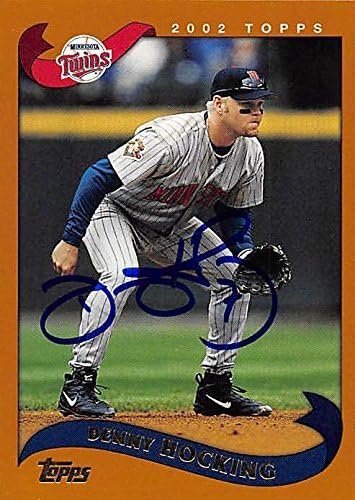 Denny Hocking autographed baseball card (Minnesota Twins) 2002 Topps ...