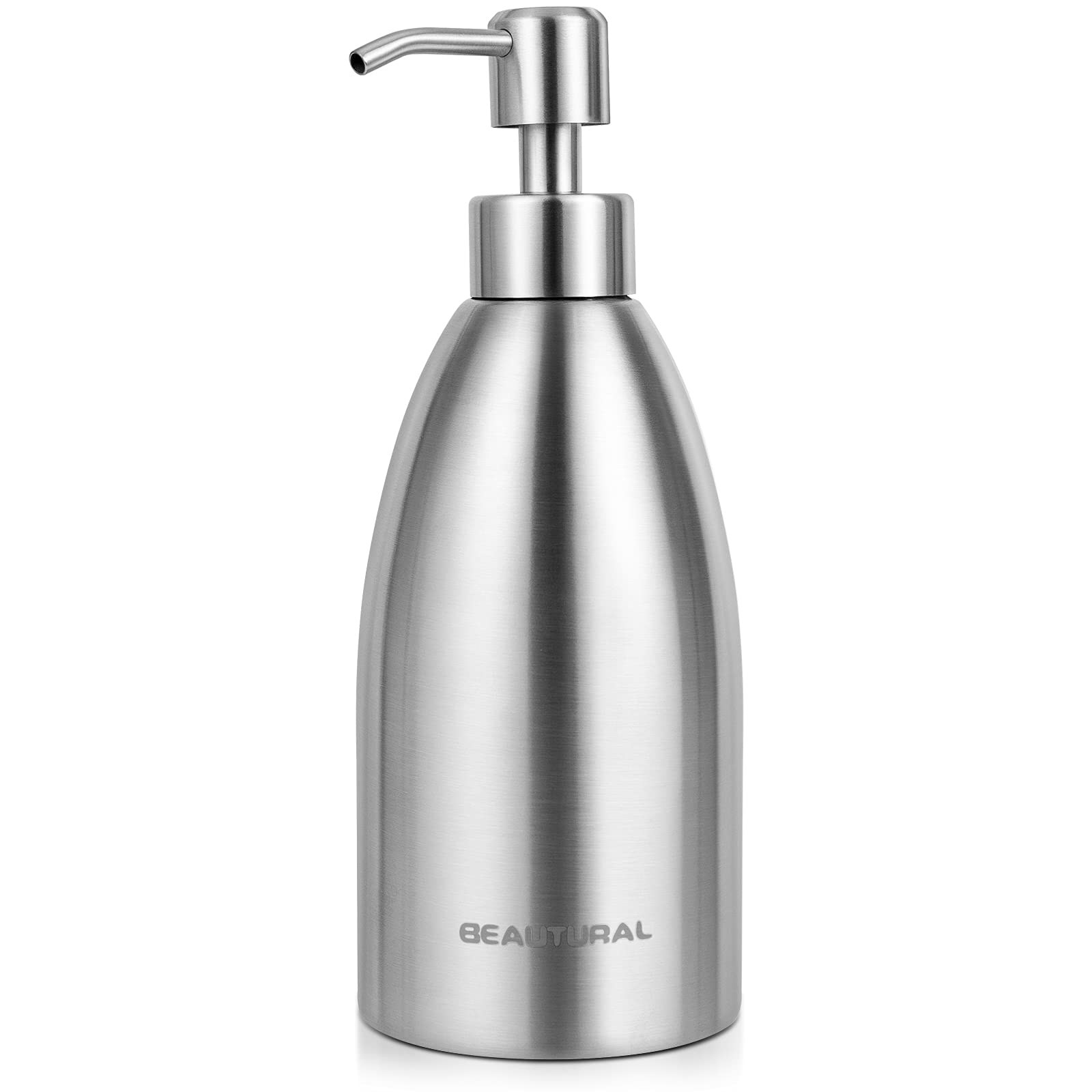 Amazon.com: BEAUTURAL 304 Stainless Steel Countertop Soap Dispenser 15. ...