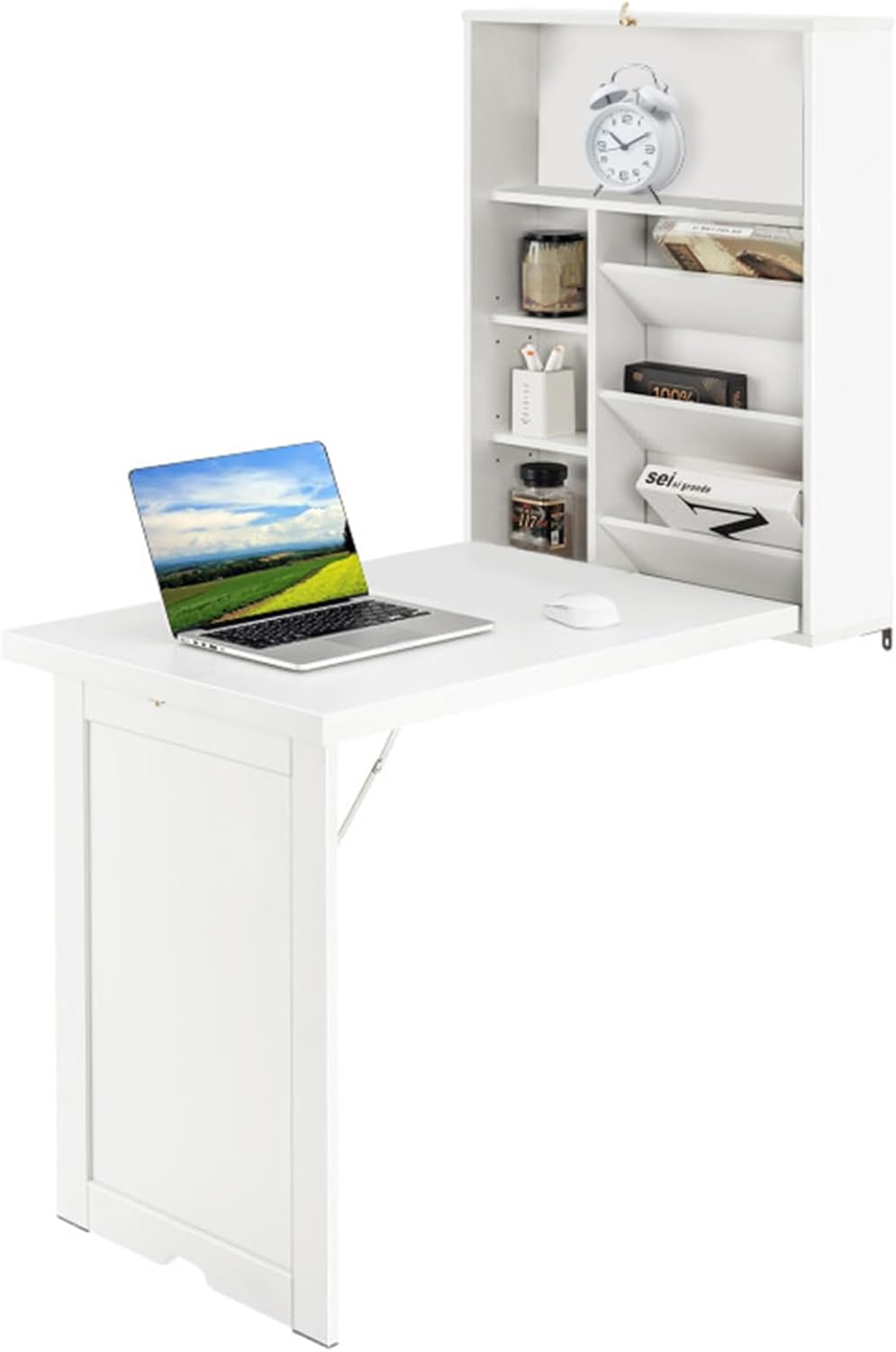 Amazon.com: Wall Desks for Small Spaces, Wall-Mounted Fold-Out ...
