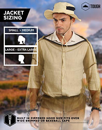 Mosquito Suit - Net Bug Pants & Jacket w/ Hood - Mesh Bug Suit - Fine ...