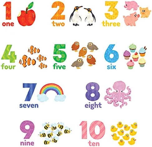 DECOWALL DS6-2020 Numbers Wall Stickers Wall Decals Peel and Stick ...