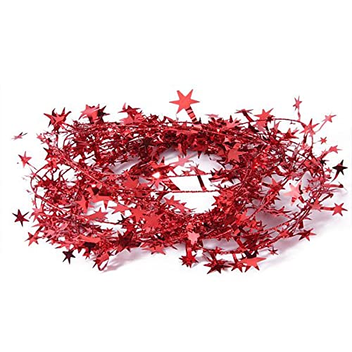 Assort Color Small Star Garland Wired Garland 6 Colors 6 Rolls Red ...