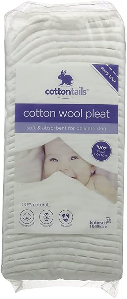 Amazon.com: Cottontails 200g Cotton Wool Pleat : Health & Household