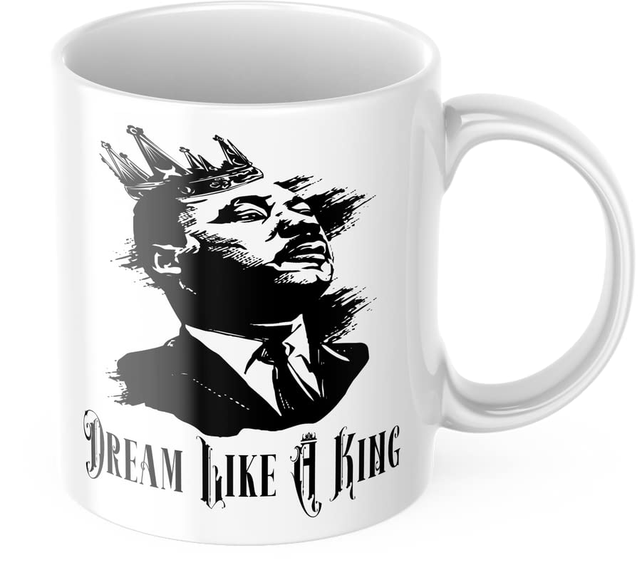 Amazon.com | Martin Luther King Coffee Mug Quote Dream Like a King ...