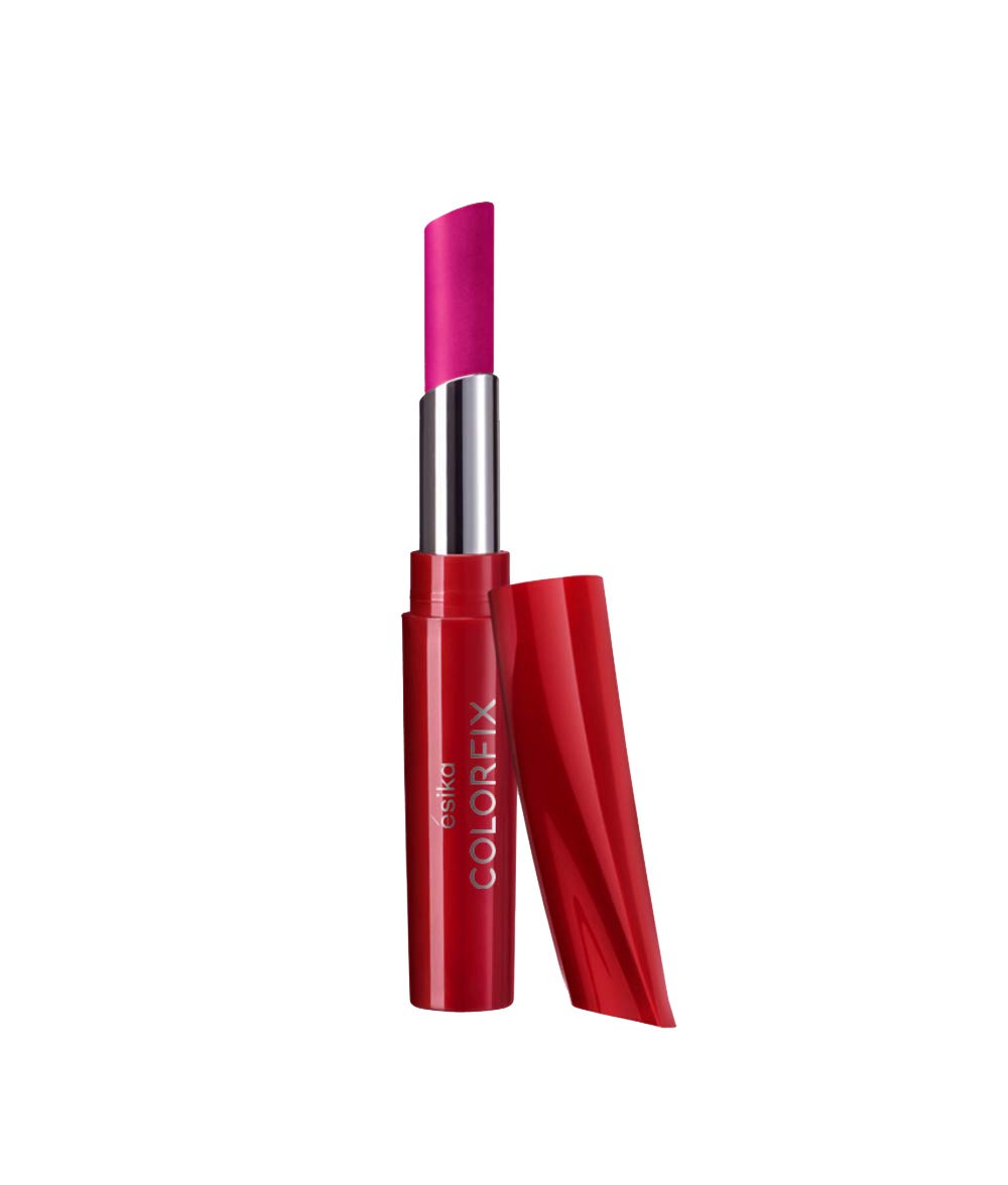 Lápiz labial Esika Colorfix de larga duración, color: Fucsia Express