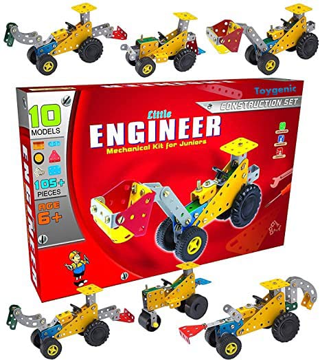 Toygenic Little Engineer Mechanical Kit for Juniors Kids Build Your Own ...
