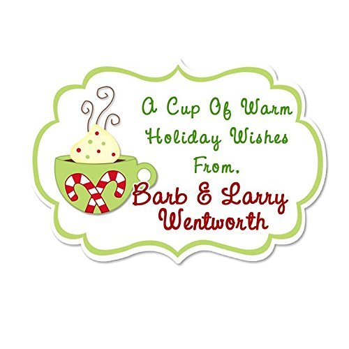Amazon.com: Personalized Customized Holiday Christmas Gift Stickers ...