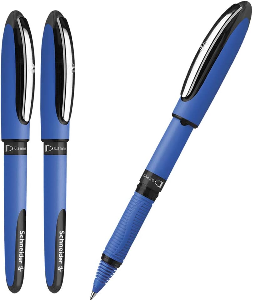 Schneider One Hybrid C Pack of 3 Rollerball Pens Conical Tip 03 Black ...