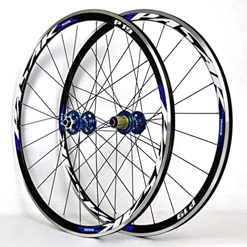 ZECHAO 700C Road Bike Wheelset,30mm C/V Disc Road Bike Wheels Quick ...
