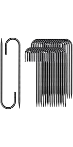 Amazon.com : MSWY Rebar Stakes 16 Inch 20 Pack Heavy Duty Ground ...