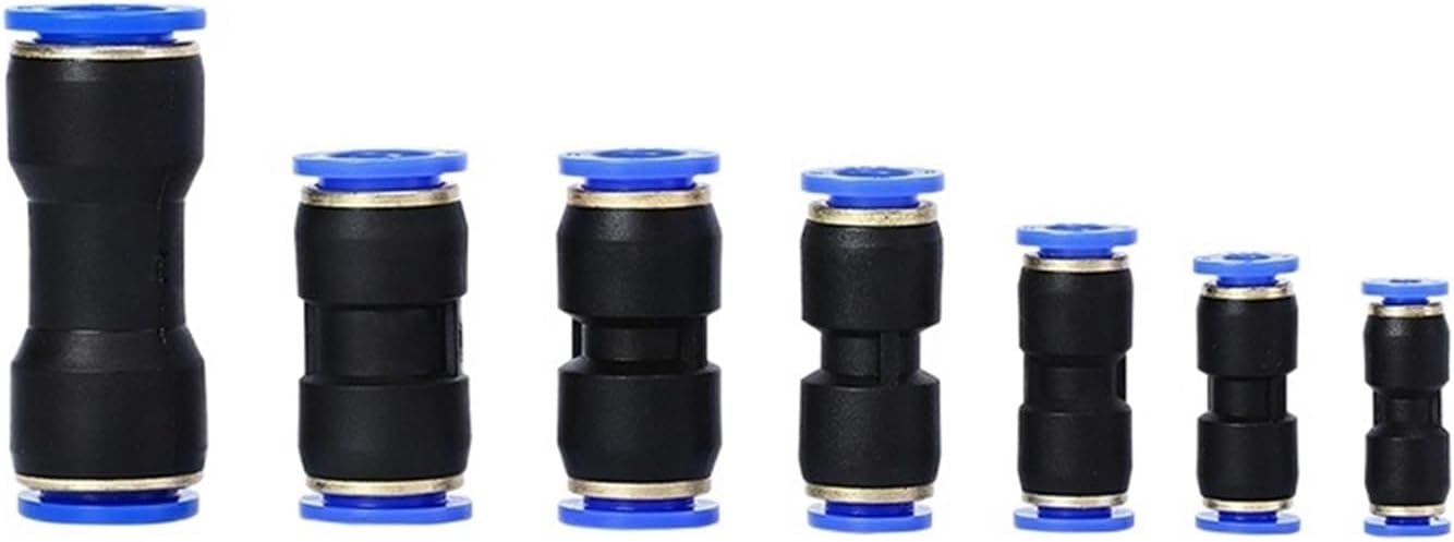 Amazon.com: PU Series Push To Connect 4~12mm Plastic Quick Fitting ...