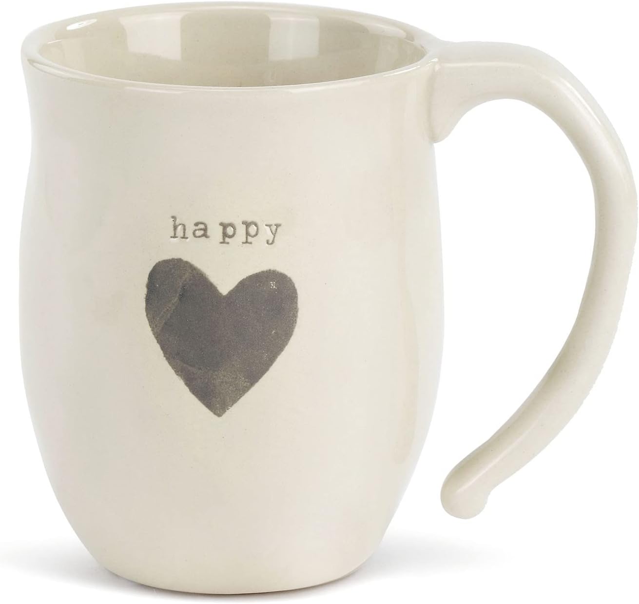 Amazon.com: 12oz Ceramic Coffee Mug Pink Coffee Mug Heart Shaped ...