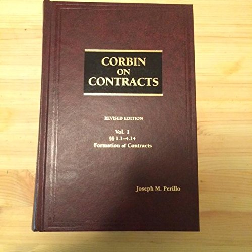 Corbin on Contracts: Corbin, Arthur L., Perillo, Joseph M., Bender ...