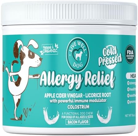 Amazon.com : Live Well Dog Allergy Relief Soft Chews for Dogs - Anti ...