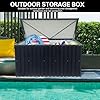Amazon.com : Outdoor Storage Box, 215Gallon Waterproof Metal Storage ...