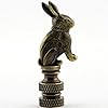 RABBIT LAMP SHADE FINIAL ANTIQUE BRASS - SET OF TWO - Amazon.com