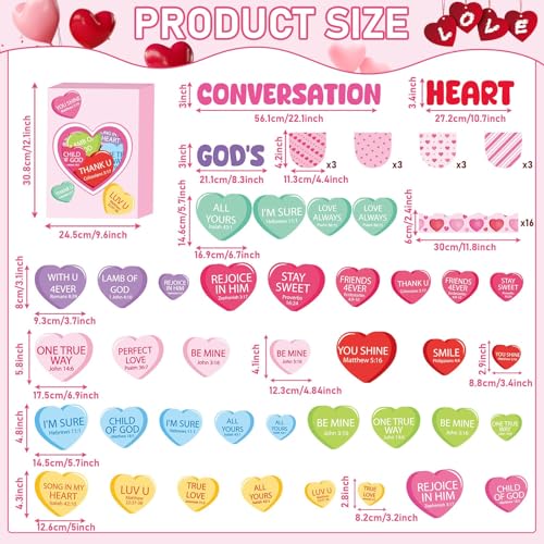 Snapklik.com : Gisgfim Valentines Day Conversation Heart Bulletin Board ...